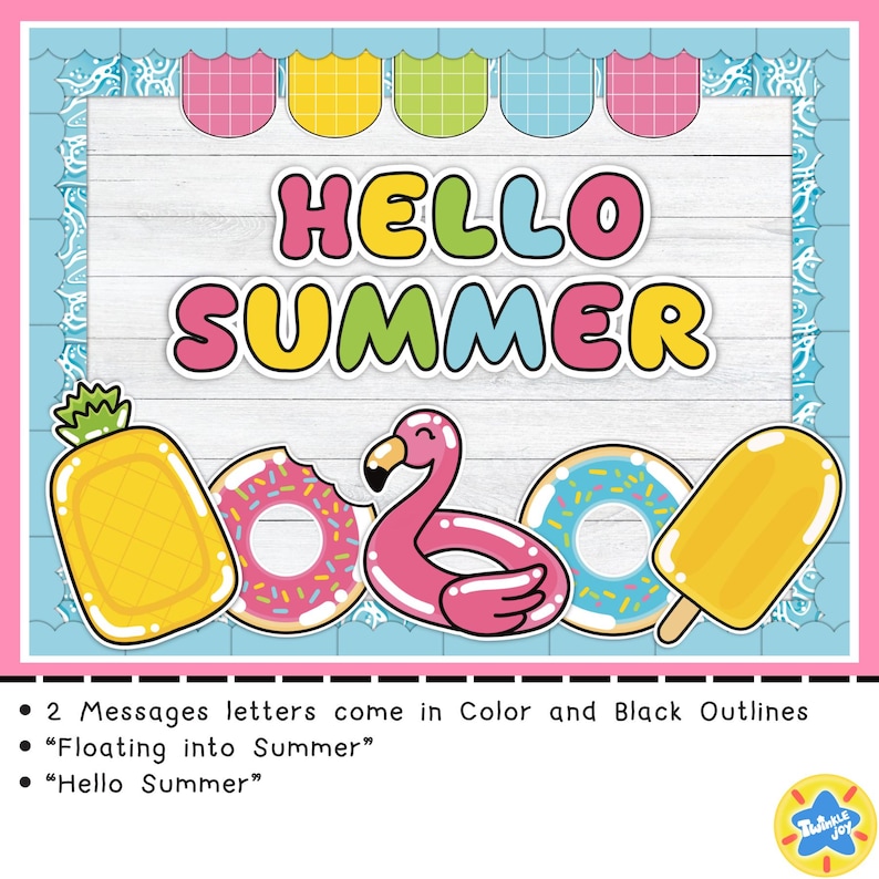 Floating Into Summer Bulletin Board Kit: Summer Classroom Decor - Etsy