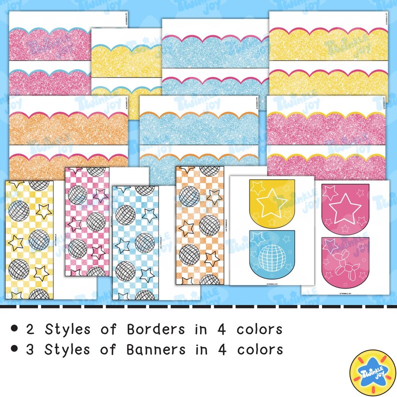 Retro Shimmer Disco Ball New Year Bulletin Board Kit | January Bulletin ...