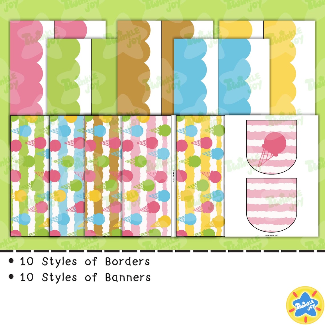 Ice Cream, Countdown to Summer Bulletin Board Kit & Name Tags | May ...