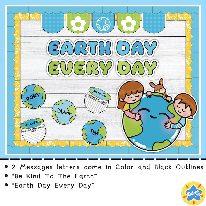 Earth Day Bulletin Board Kit: Classroom Decor & Writing Craft ...