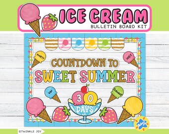 Poppin Into Summer, Popsicle, Summer Bulletin Board Kit & Name Tags ...