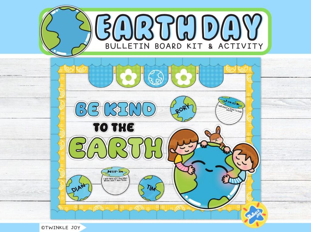 Earth Day Bulletin Board Kit: Classroom Decor & Writing Craft ...
