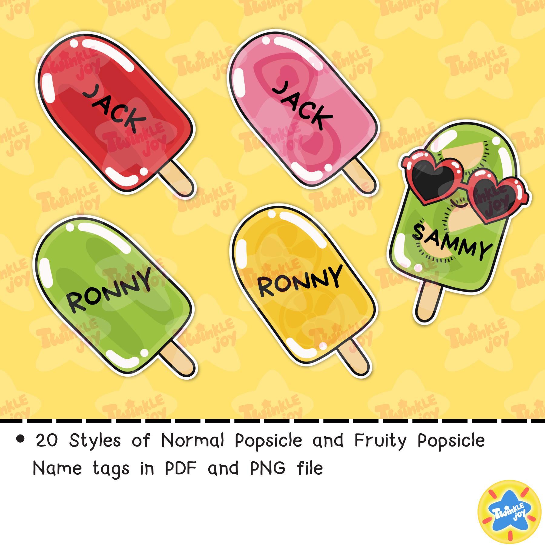Popsicle Summer Bulletin Board Kit: Classroom Decor & Name Tags ...