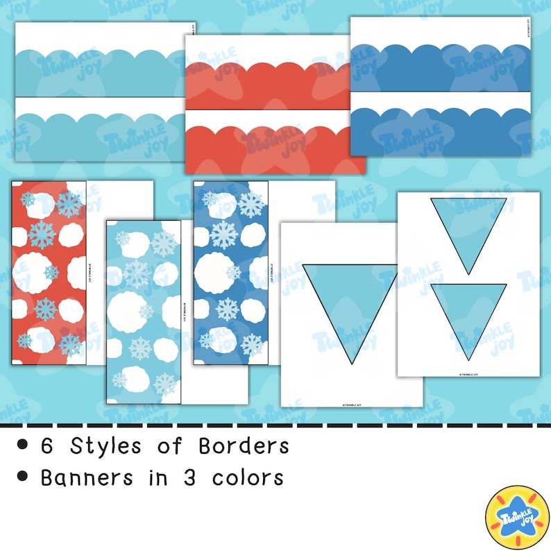 Penguin Winter Bulletin Board Kit: New Year Classroom Decor (digital ...