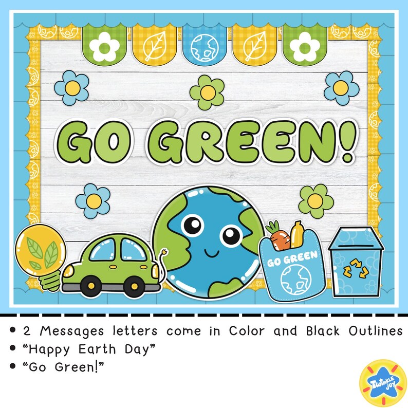 Earth Day Bulletin Board Kit: Classroom Decor - Etsy