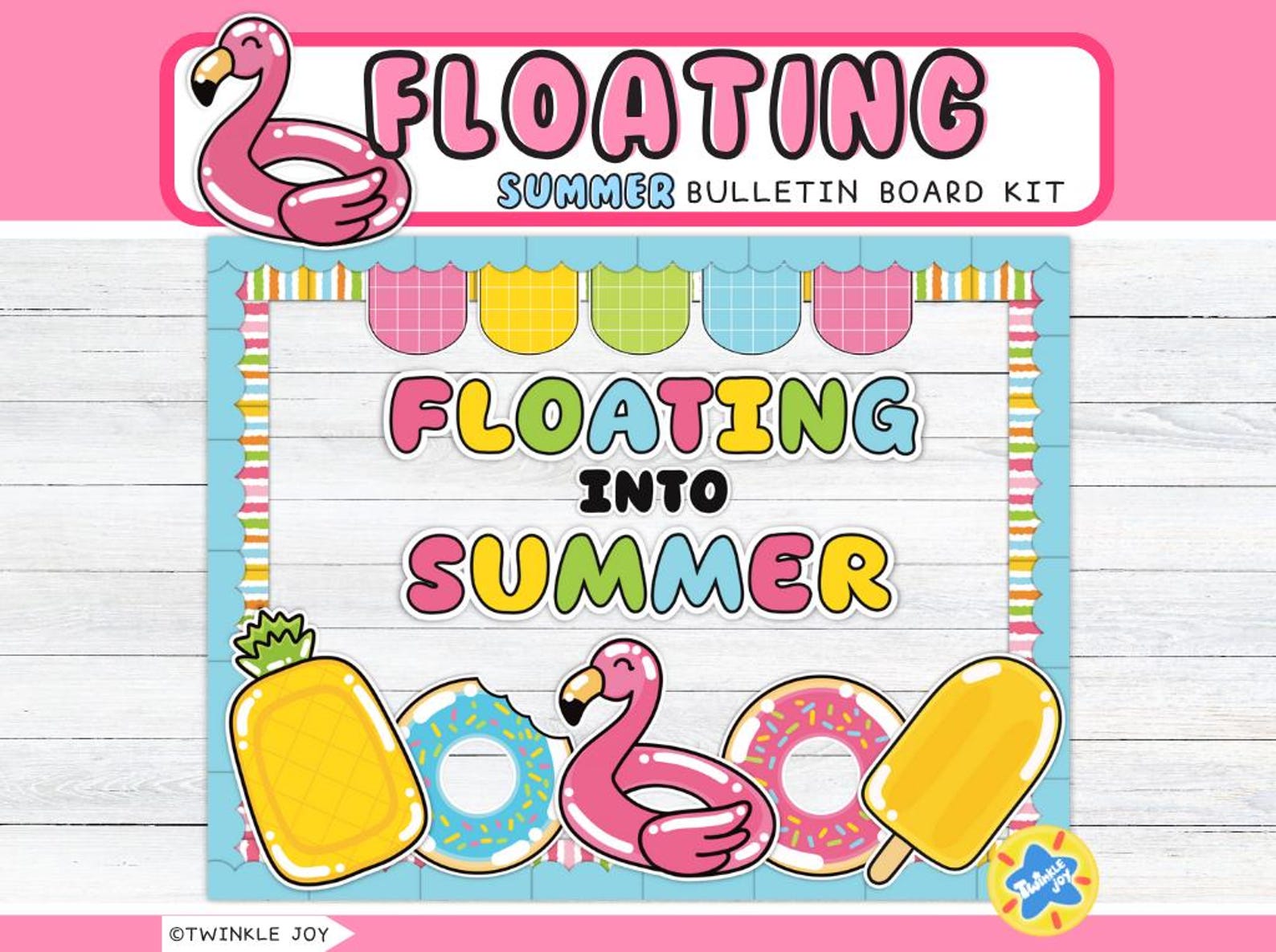 Floating Into Summer Bulletin Board Kit: Summer Classroom Decor - Etsy