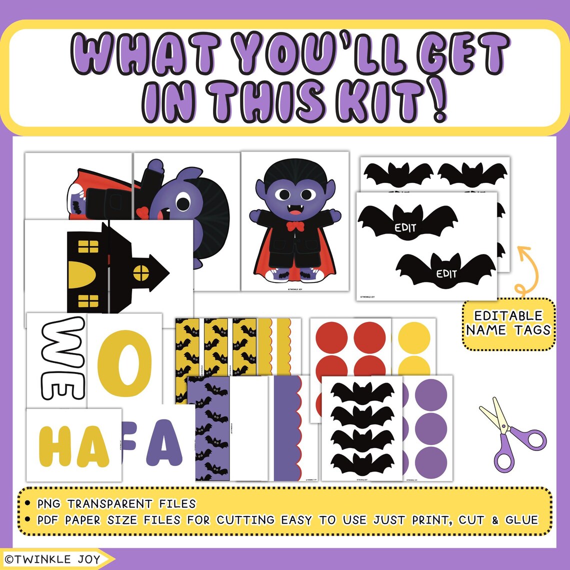 Dracula,halloween Bulletin Board Kit,name Tags October Bulletin Board ...