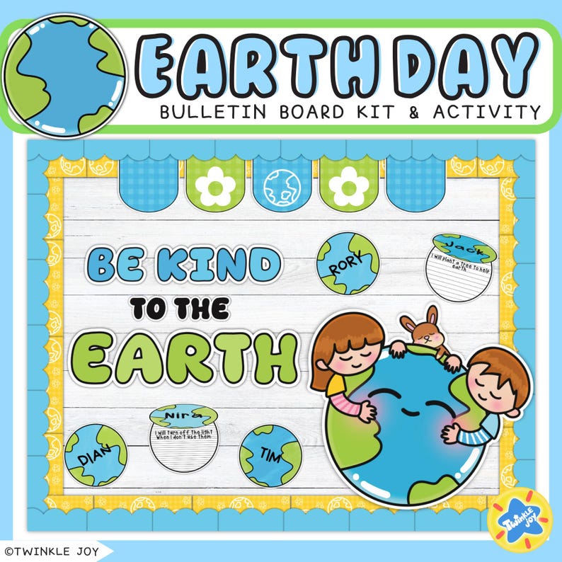 Earth Day Bulletin Board Kit: Classroom Decor & Writing Craft ...