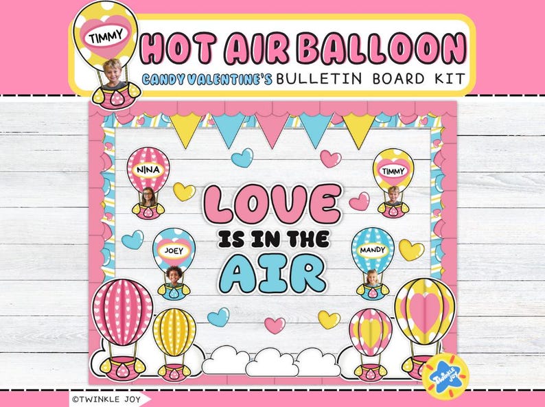 Love is in the Air, Valentine's Day Bulletin Board Kit | February ...