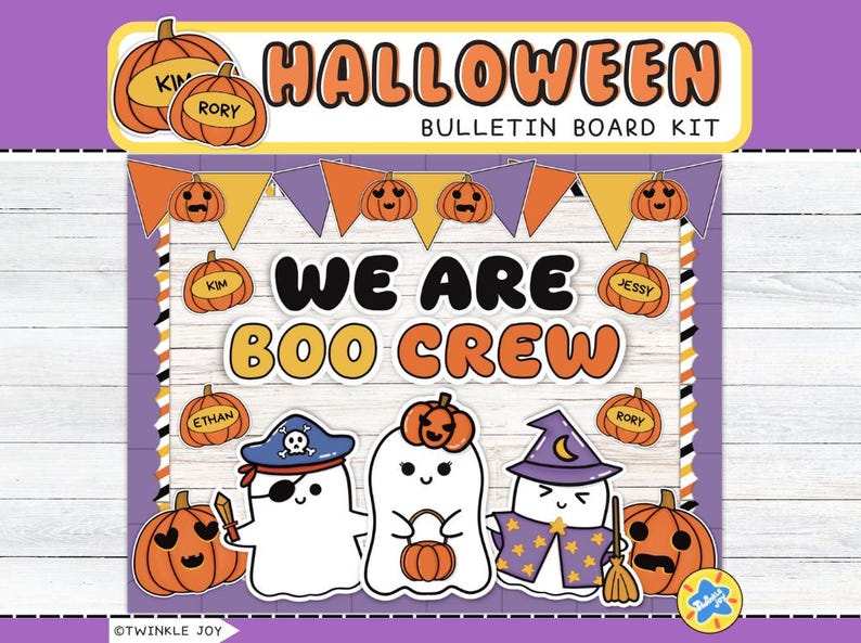 Boo Crew, Halloween Bulletin Board | October Bulletin Board | Classroom ...