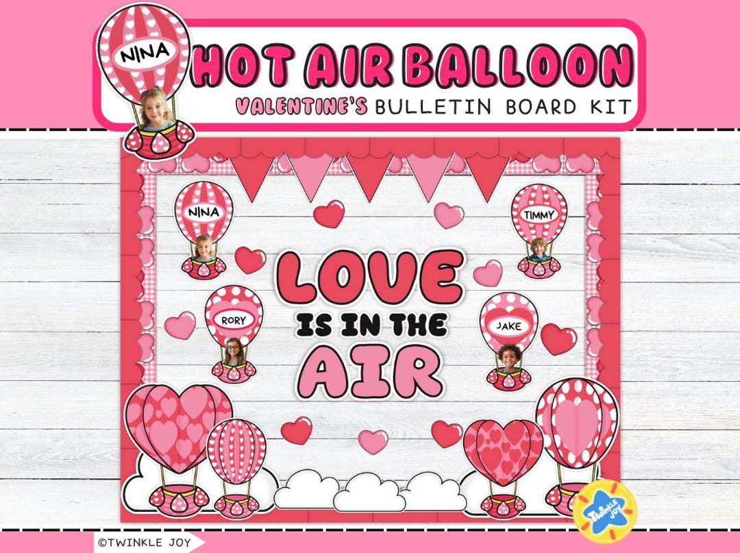 Love is in the Air, Valentine's Day Bulletin Board Kit | February ...