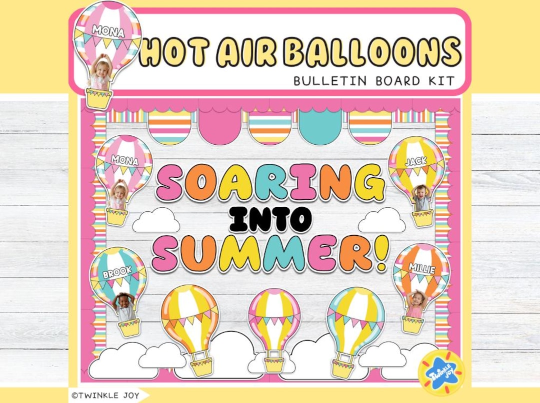 Soaring Into Summer Bulletin Board Kit & Name Tags (digital Download ...