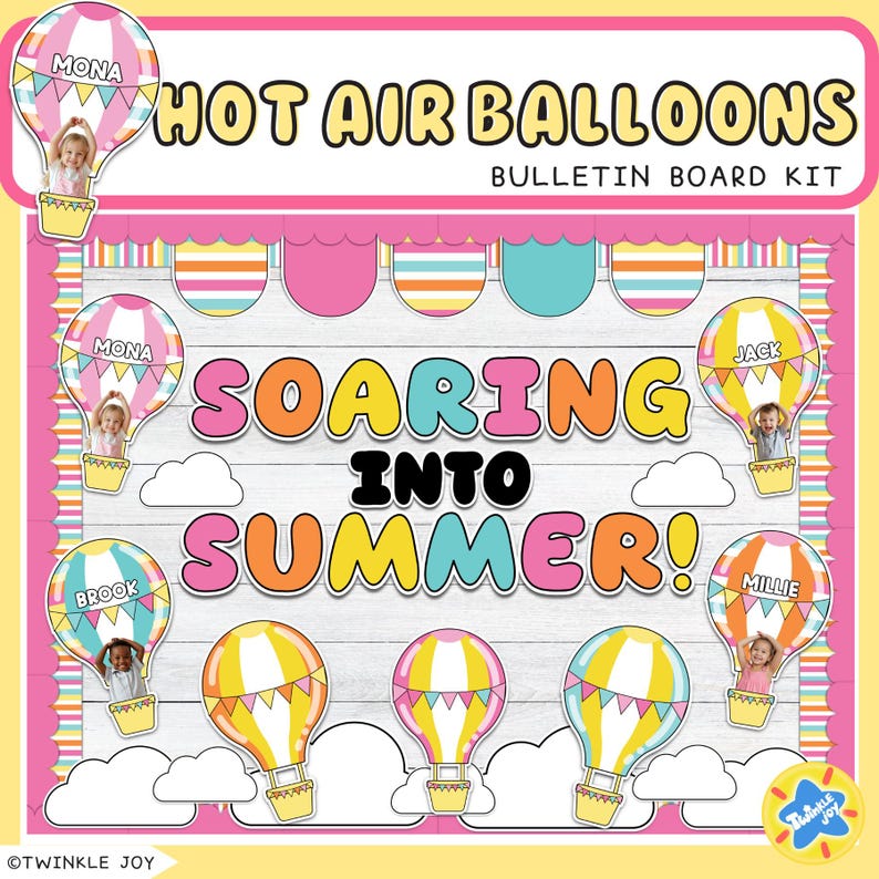 Soaring Into Summer Bulletin Board Kit & Name Tags (digital Download ...