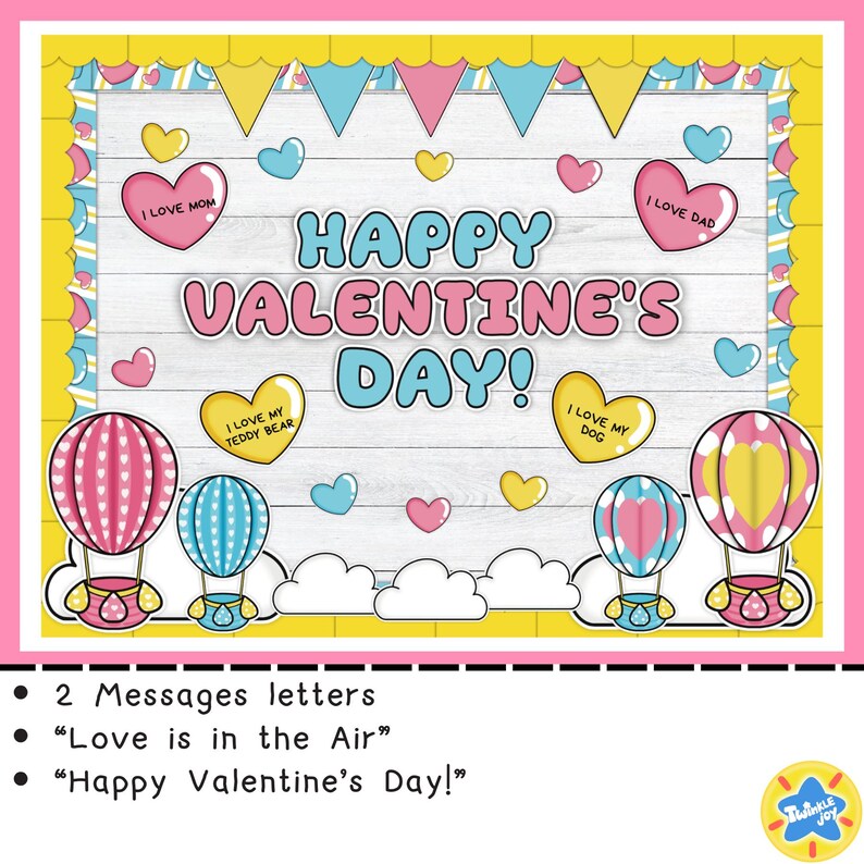 Love is in the Air, Valentine's Day Bulletin Board Kit | February ...