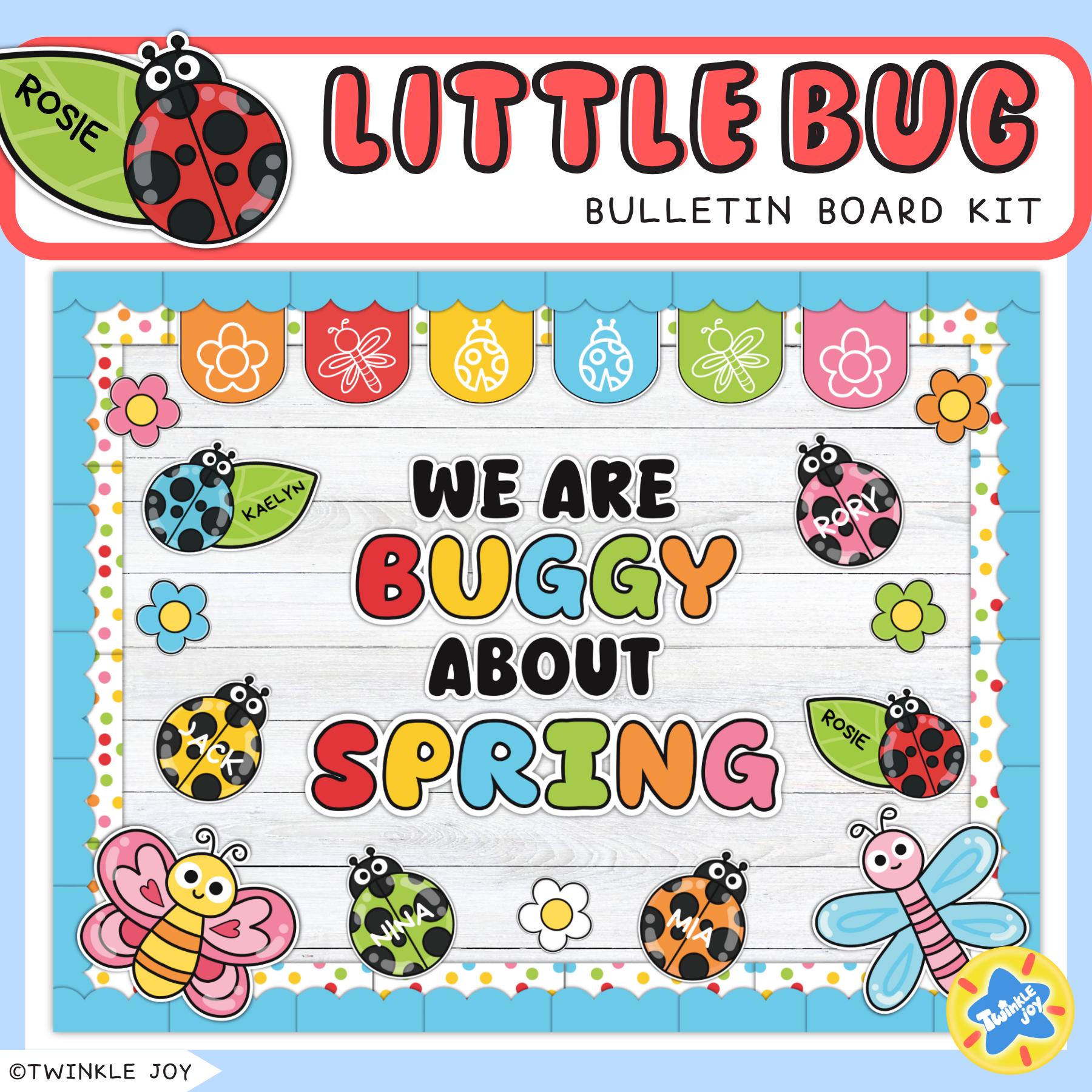 Buggy About Learning, Spring Bulletin Board Kit | April Bulletin Board ...