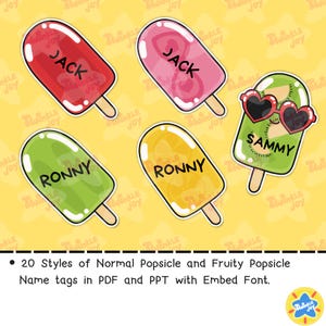 Popsicle Summer Bulletin Board Kit: Classroom Decor & Name Tags ...