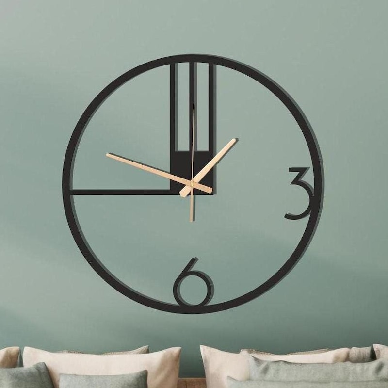 Modern Wall Clock - Etsy