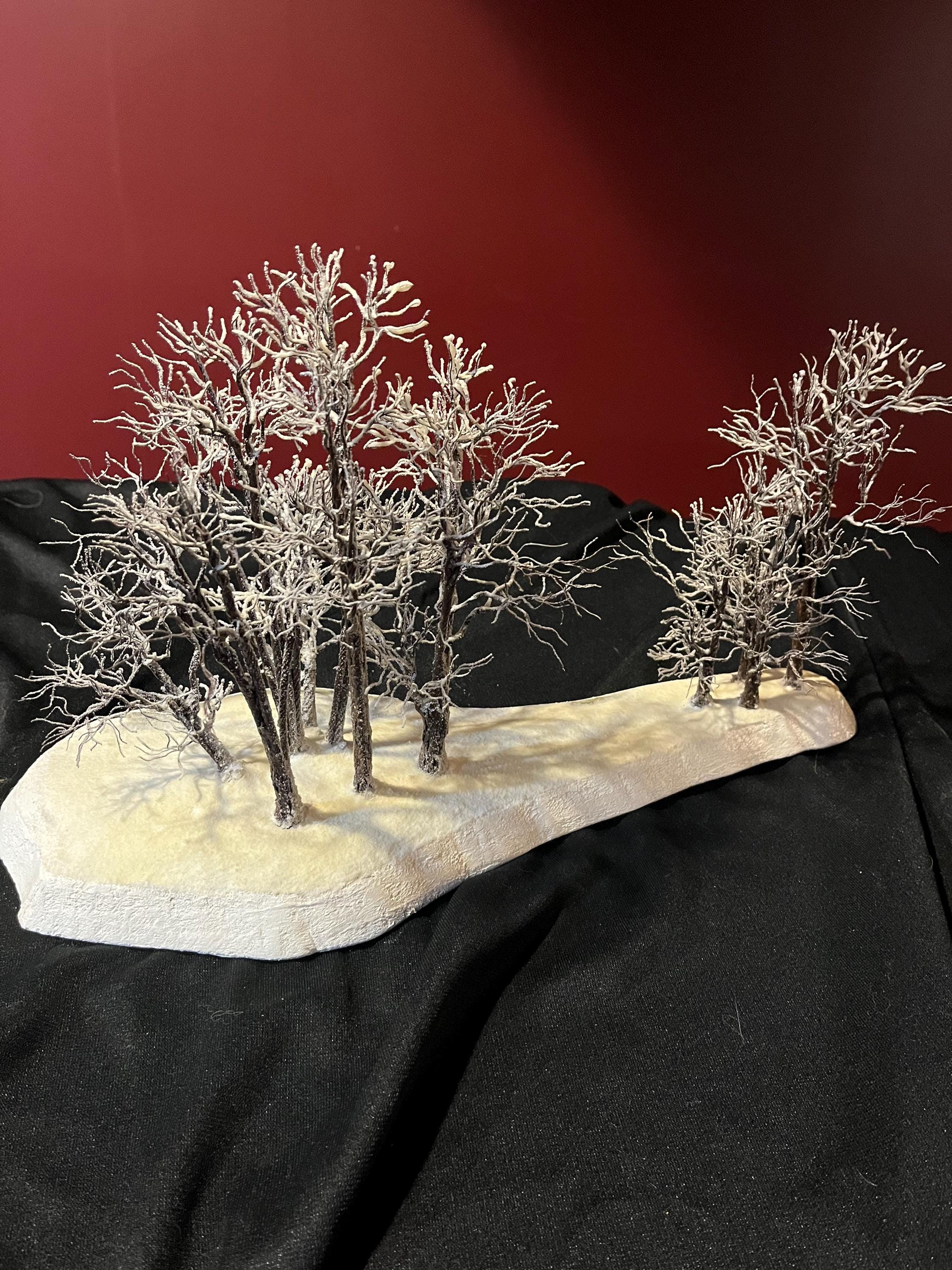 Winter Tree Sculpture: Grouping. Handmade, Numbered and Signed by the ...