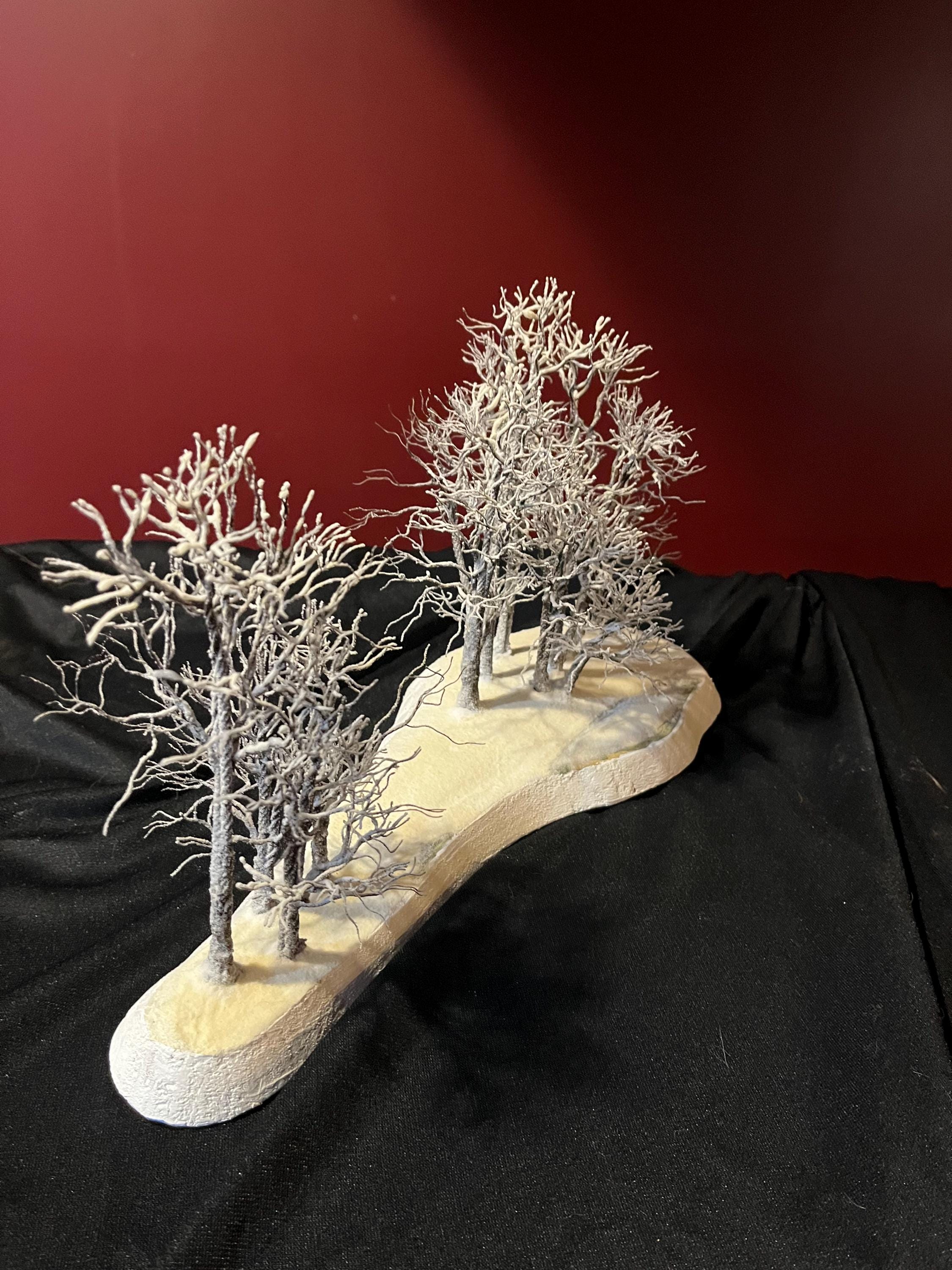Winter Tree Sculpture: Grouping. Handmade, Numbered and Signed by the ...