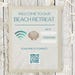 Beach Wifi Sign Printable Airbnb Welcome Sign Coastal Vacation Rental ...