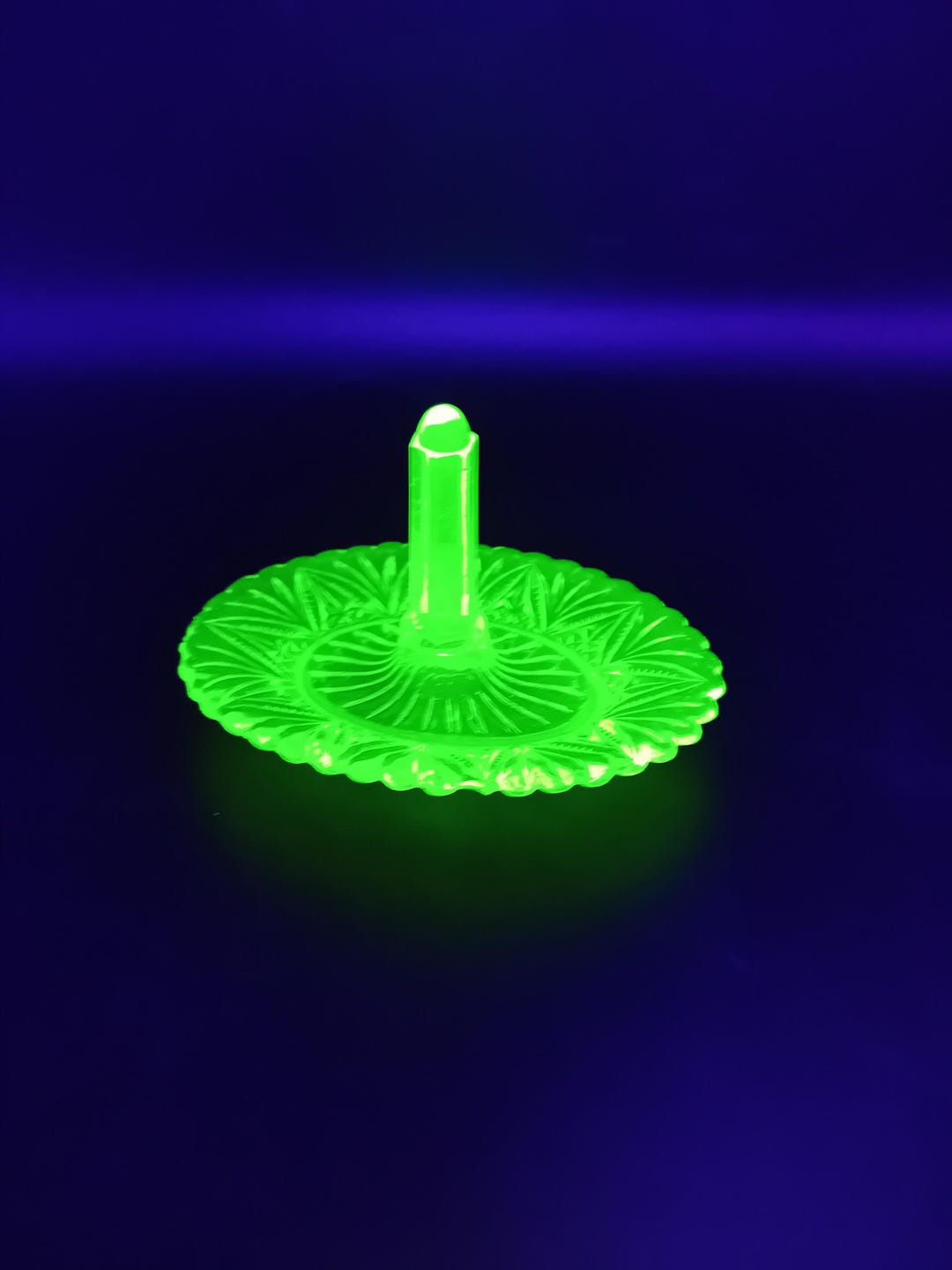 URALINE - Ring Holder - Brockwitz Toilet Set in Yellow Uranium Glass ...