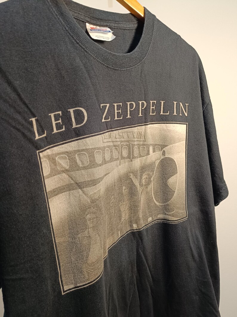 2000s Vintage Led Zeppelin Starship Jet Photo T-shirt L - Etsy