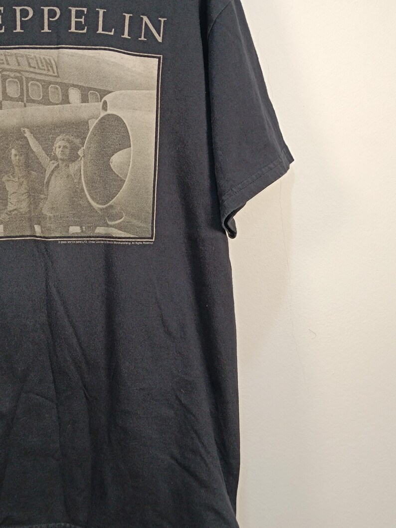 2000s Vintage Led Zeppelin Starship Jet Photo T-shirt L - Etsy