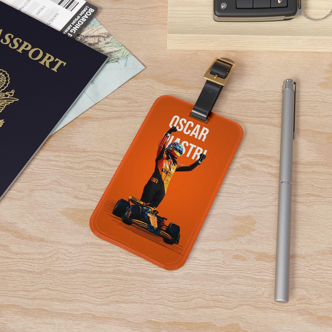 Mclaren F1 Luggage Tag: Lando Norris & Oscar Piastri Acrylic Travel Tag ...