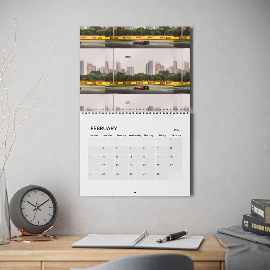 Formula 1 2025 Wall Calendar Red Bull, Ferrari, Mercedes, Mclaren ...