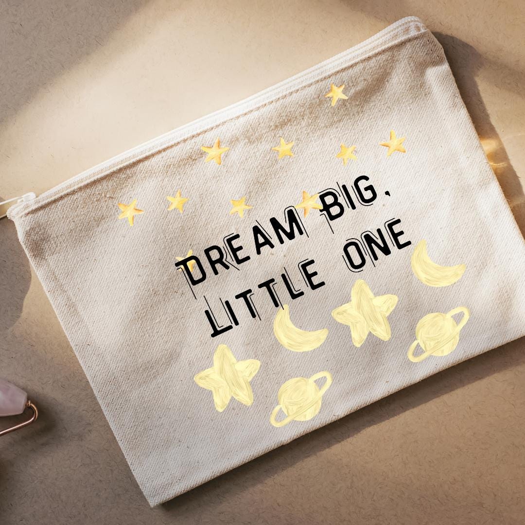 Dream Big, Little One Kids Quote PNG Retro Nursery Decor Digital Design ...