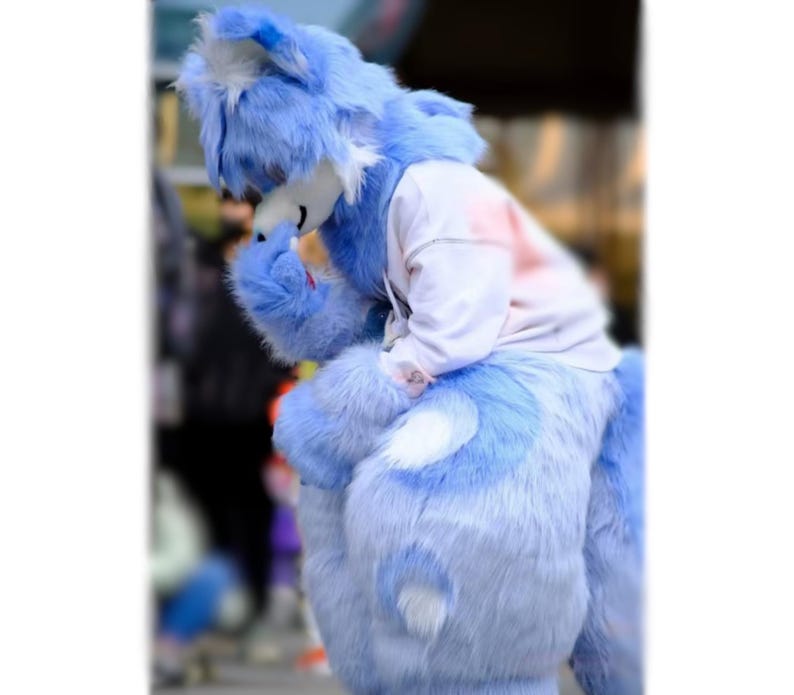 Furry Suit Half-length Suit Body, Furry Pre-made Faux Fur, Furry ...