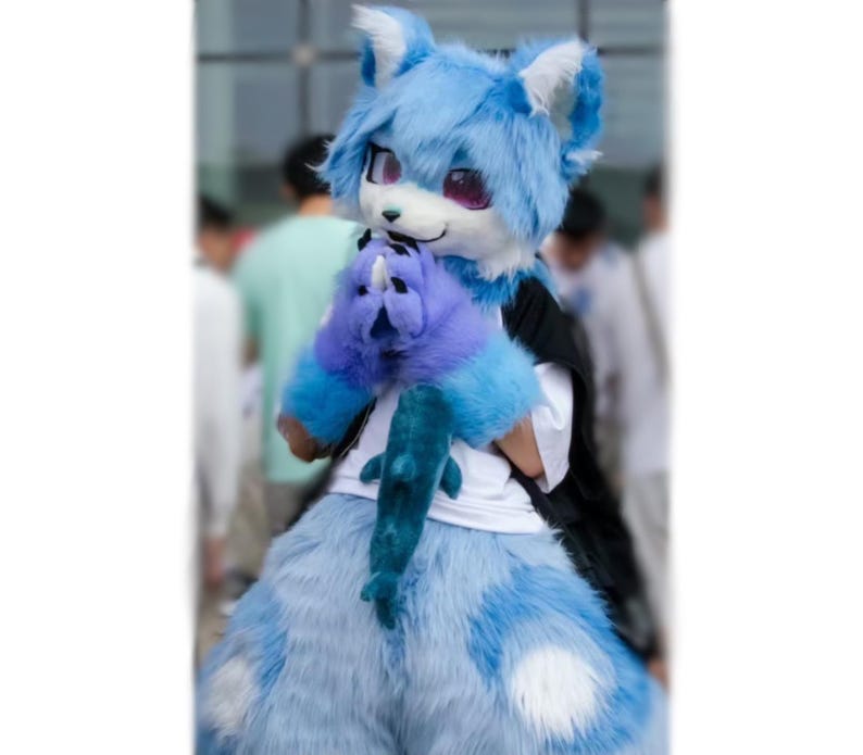 Furry Suit Half-length Suit Body, Furry Pre-made Faux Fur, Furry ...
