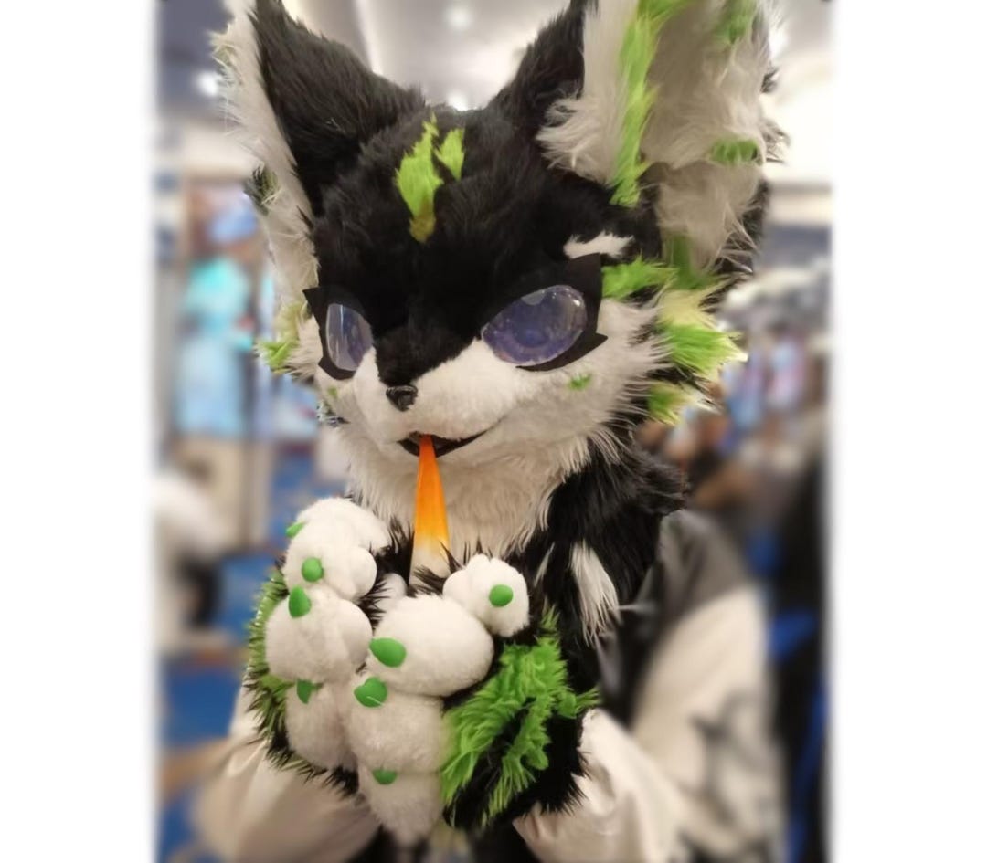 Furry Half Suit Body, Furry Pre-made Faux Fur, Furry Cosplay, Handmade ...