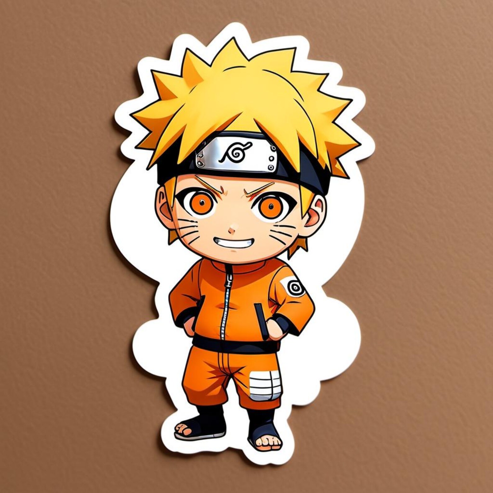 Super Cute Naruto Theme Die-cut Sticker – 2x2 Anime Style for Fans and ...