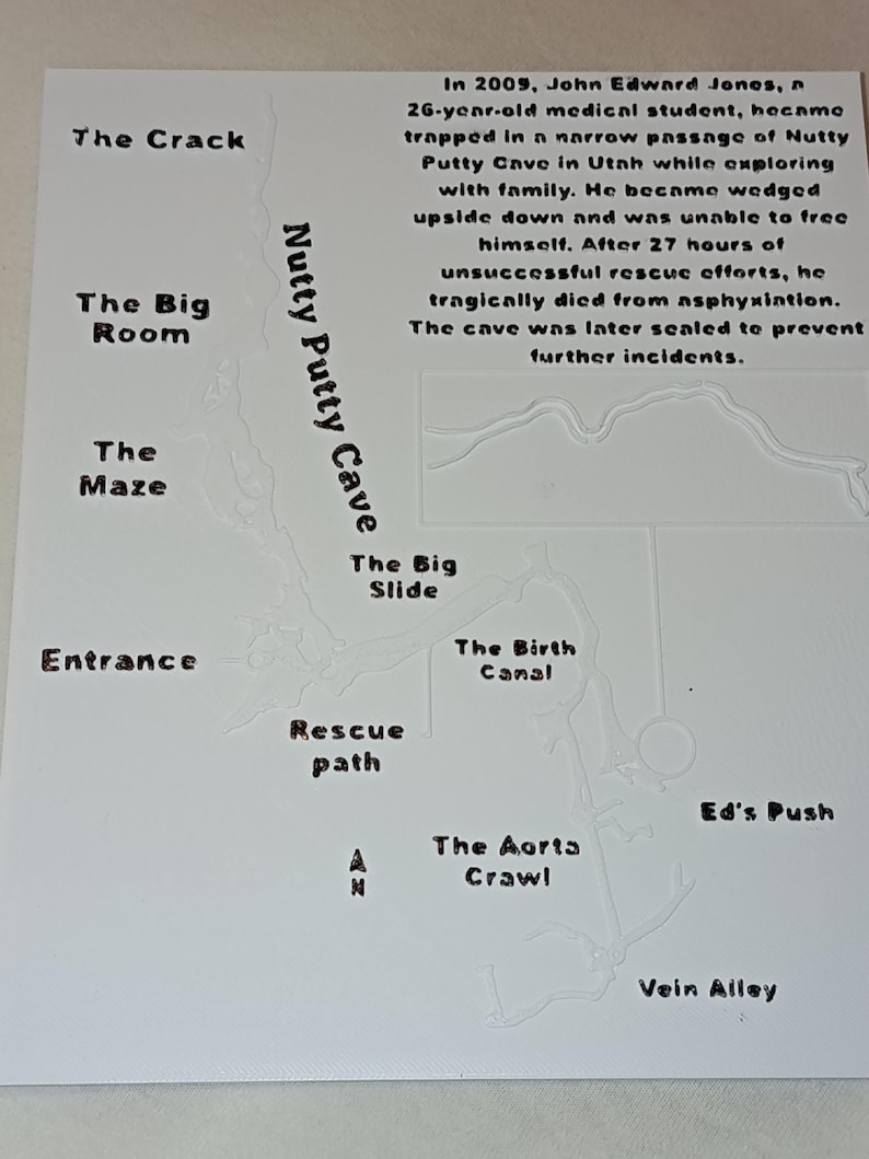 Nutty Putty Cave Incident Map Stl - Etsy