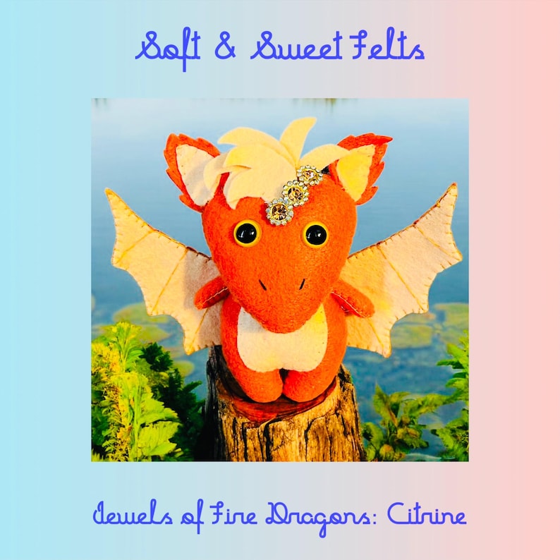 Citrine Dragon Pdf Pattern-jewels of Fire Collection - Etsy