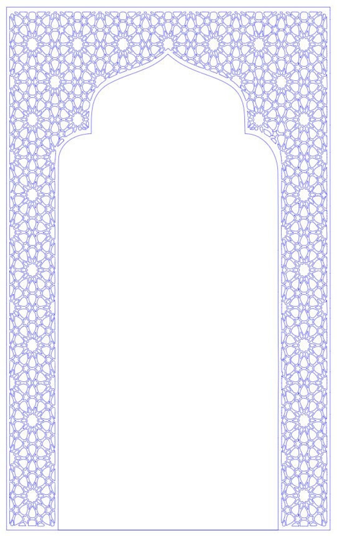 Mihrab Islamic Pattern Arch SVG File - Etsy