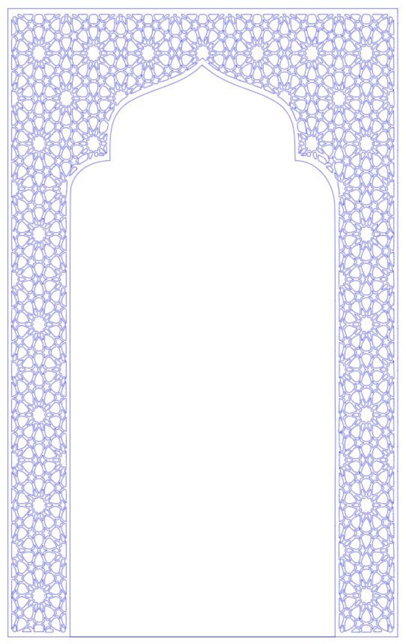 Mihrab Islamic Pattern Arch SVG File - Etsy Australia