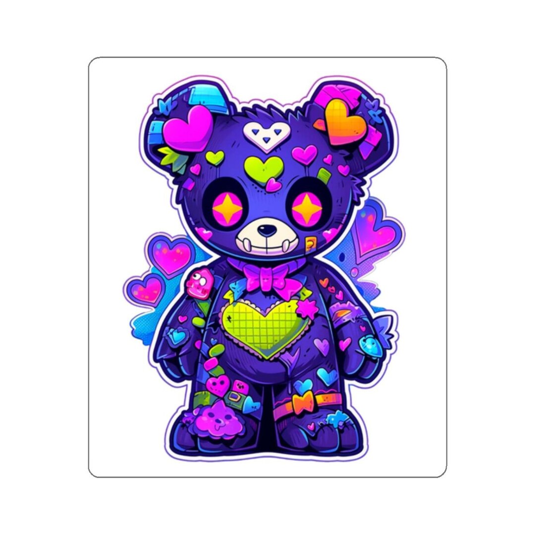 Voodoo Teddy Bear Laptop Decal - Etsy