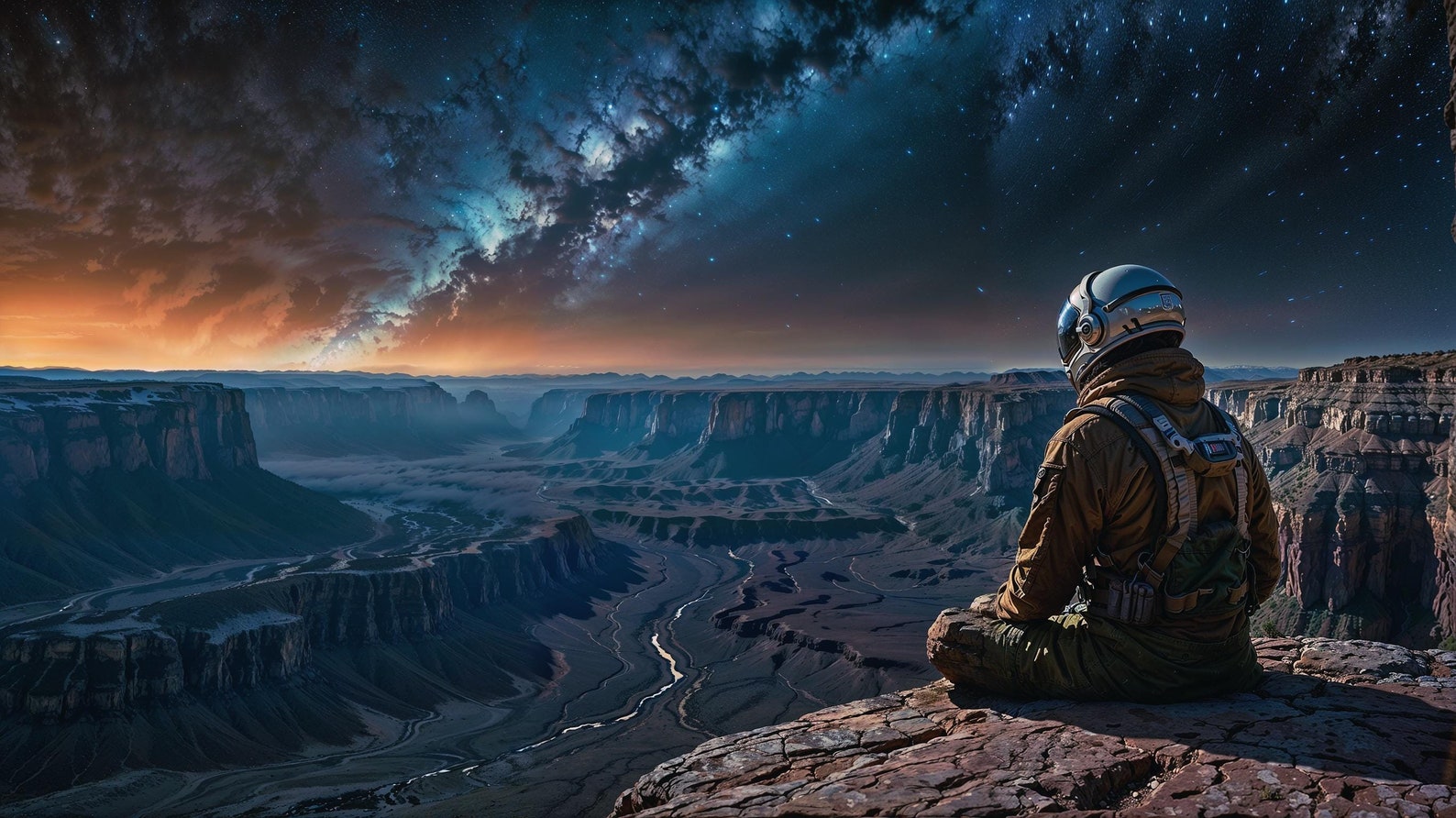 AI Made Desktop Wallpaper Pack Desktop Background Synthwave Space Retro ...