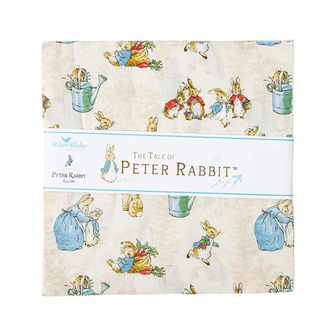 Riley Blake the Tale of Peter Rabbit 10" Stacker - 42 Piece Charm Pack ...