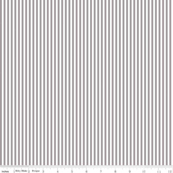 Blue and Gray Stripe Fabric - Etsy