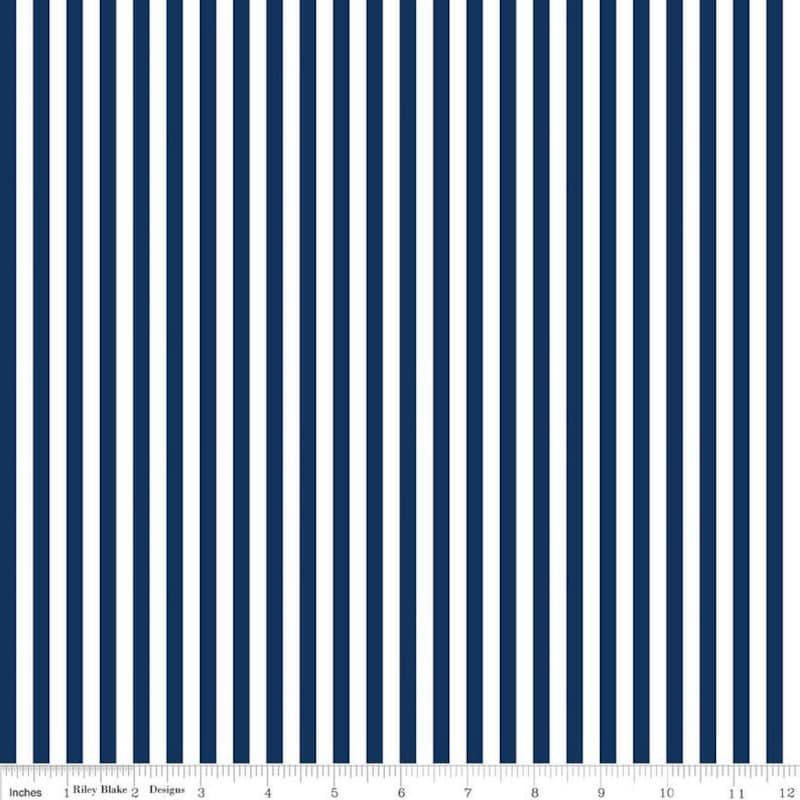 Navy White Stripe - Etsy