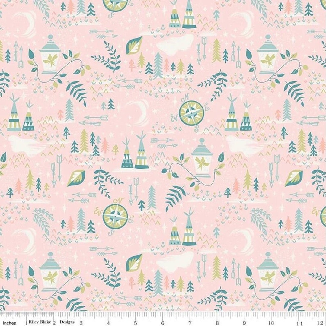Riley Blake - NEVERLAND by Jill Howarth - Lanterns in PINK C6573 ...