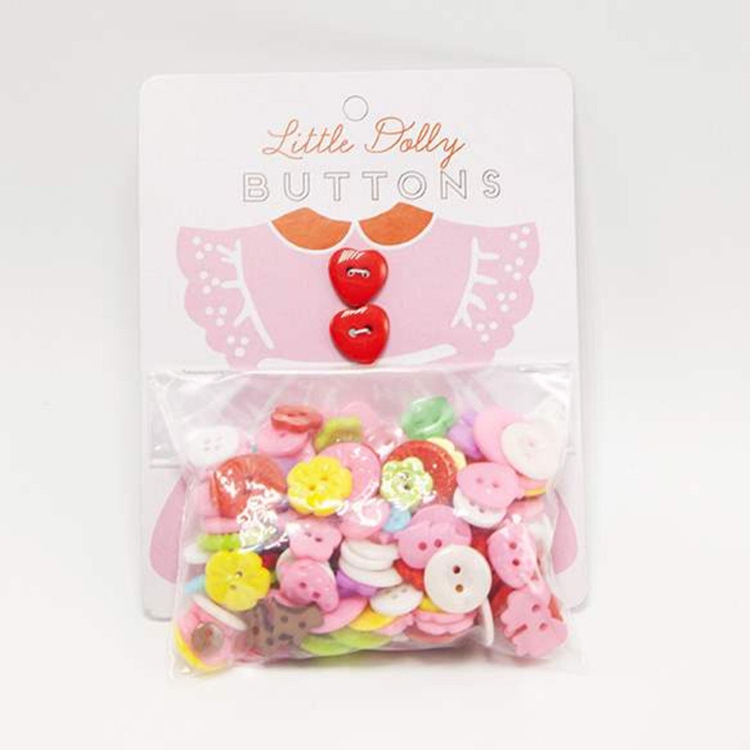 Riley Blake Little Dolly Dress Buttons by Elea Lutz for Penny Rose ...