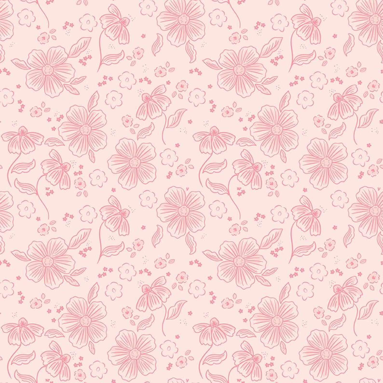 Sweet Pink Main Blush by My Mind's Eye for Riley Blake Designs - C17410 ...