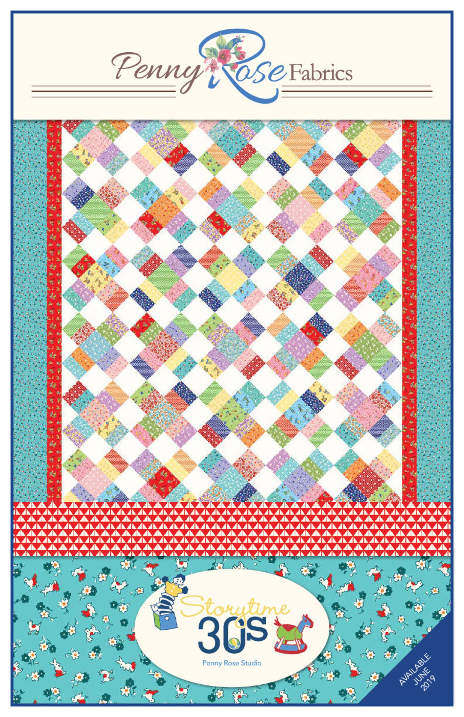 STORYTIME Toys in PINK by Penny Rose 30's Reproduction - Etsy