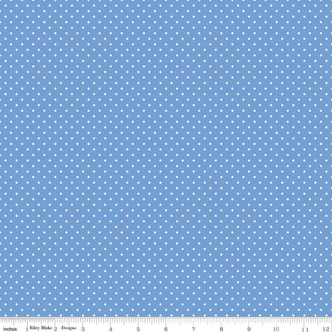 Blueberry Swiss Dot Fabric - Riley Blake Designs - 100% Quilting Cotton ...