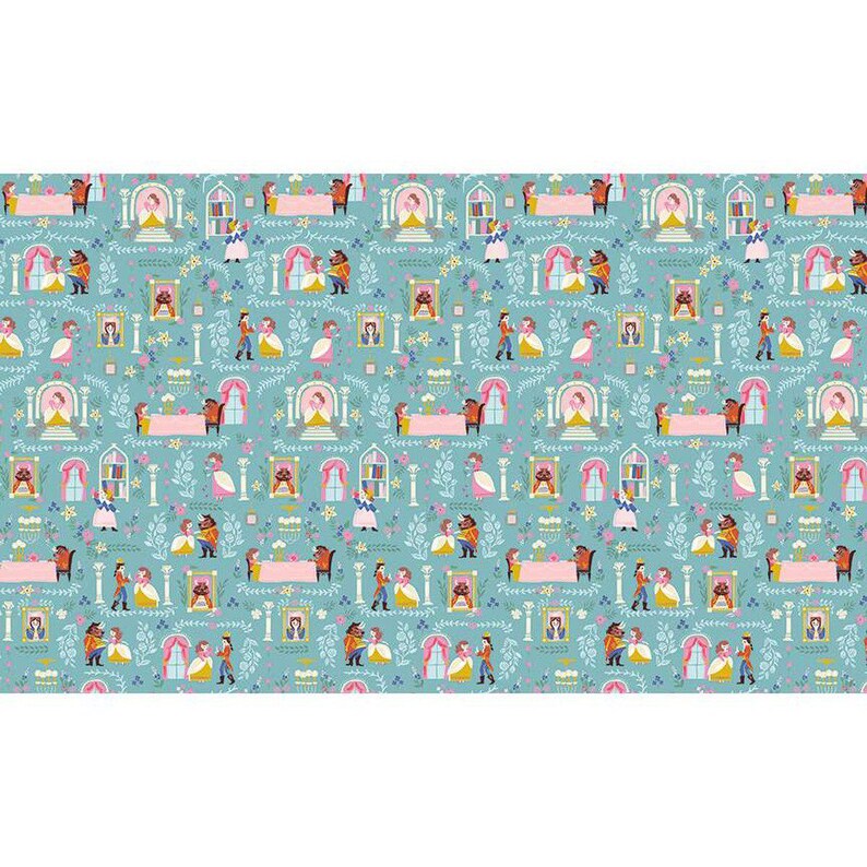 Beauty and the Beast Plush Velvet Fabric by Jill Howarth for Riley ...