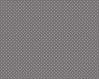 AQUA Small Dots by Riley Blake - White on Aqua Polka Dots - Nursery ...